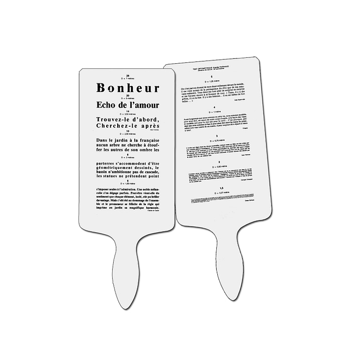 “Parinaud” Reading Scale – Lansa OpticWare